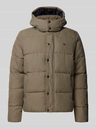 Superdry Steppjacke mit verdecktem Rei&szlig;verschluss und Label-Stitching