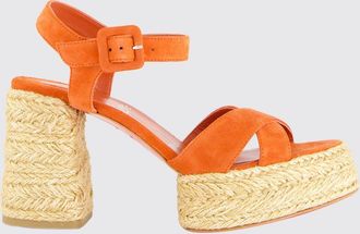 Christian Louboutin Sandales &agrave; plateforme Calakala en su&egrave;de avec semelle en jute