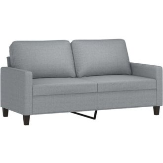 vidaXL 2-Sitzer-Sofa Hellgrau 140 cm Stoff - Vidaxl
