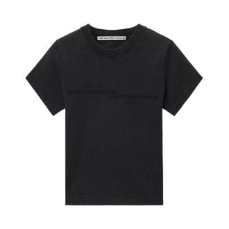 Alexander Wang Shrunken Tee - - Tops - Damen - Schwarzk - S
