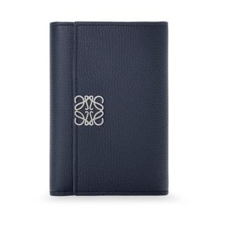 Loewe Femme, Accessoires, Bleu, Taille: ONE Size Portefeuille vertical Anagram petit mod&egrave;le