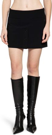 Courr&egrave;ges Buttoned Mini Skirt