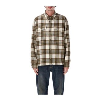 Ami Plaid Flannel Shirt - - Shirts - Herren - Mehrfarbig - M