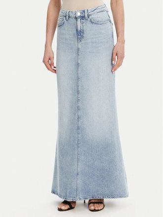 Guess Jeansrock W5GD83 D5B96 Blau Regular Fit