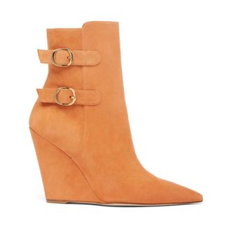 Stuart Weitzman Western-inspirierter Saloon 100 Wedge Boot - - Shoes - Damen - Braun - 37 1/2 EU