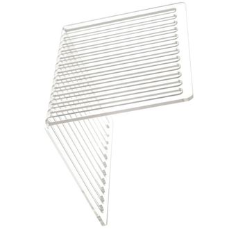 BESPORTBLE Operitacx Vinyl Schallplattenhalter aus Acryl Dreieckiger CD und Zeitschriftenst&auml;nder Transparenter Desktop Ablage f&uuml;r B&uuml;ro und Zuhause Platzsparendes