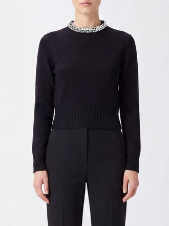 Pinko Pull Barlino coupe slim en laine m&eacute;lang&eacute;e avec broderie et strass