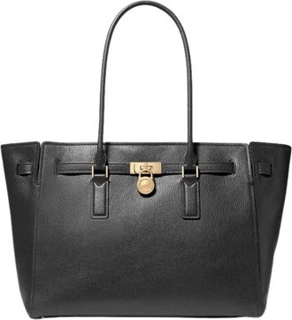 Michael Kors Hamilton Moderne Large Leather Tote - - Bags - Damen - Schwarzk - ONE SIZE