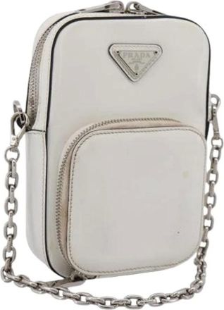 Prada Sac bandouli&egrave;re mini vintage doccasion - Femme - Pre-owned - Blanc - Taille: ONE Size