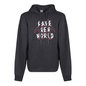 44 Label Group Hoodie mit Logo - - Sweatshirts & Hoodies - Herren - Schwarzk - L