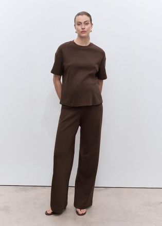 Mango Umstands-T-Shirt aus Baumwolle braun - Damen - S - MANGO