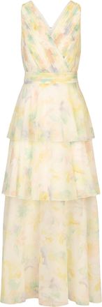 Apart Fashion APART Abendkleid mit Allover Blumenprint, vanille-Multicolor, 46