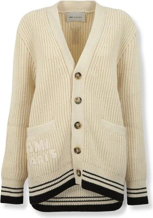 Ami Femme, Pulls, Beige, Taille: 38 FR Cardigan
