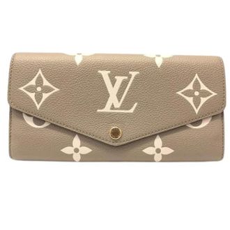 Louis Vuitton Pre-owned Long wallet (bi-fold) - Femme - Pre-owned - Beige - Taille: ONE Size