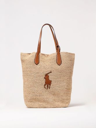 Polo Ralph Lauren Sac Port&eacute; &eacute;paule POLO RALPH LAUREN Femme couleur Beige