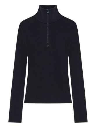 Courr&egrave;ges Pull &agrave; zip