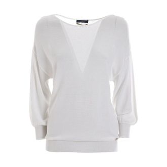 Yes-Zee YES Zee, Damen, Strickwaren, Wei&szlig;, MGr&ouml;&szlig;e