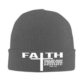 Generic Foi, Christianisme, Religion, Inspiration, J&eacute;sus Unisex Watch Cap Coupe-Vent Bonnets Tricot&eacute; L&eacute;ger Bonnets Hiver pour Ski Cyclisme Le Quotidien