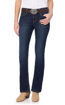 Wallflower Jeans Damen Legendary Slim Bootcut Mid Rise G&uuml;rtel Insta Stretch Juniors (Standard und Plus) Jeans, Evan, 50 Mehr