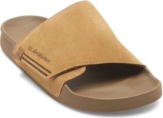 Quiksilver Sandales Rivi en daim pour homme, Tan 1, 43 EU