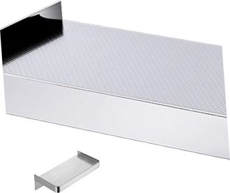 NUOBESTY Edelstahl Wandhalterung für Badezimmer mit Klappbarem Telefonhalter und Toilettenpapier ablage Schwebendes Regal mit Rutschfestem Rand für Fliesen und