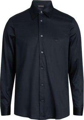 Emporio Armani Chemise slim en jersey m&eacute;lange