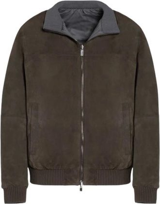 Gimos Homme, Vestes, Brun, Taille: 4XL Veste de motard réversible en daim