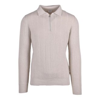 Eleventy Maglia Full Zip Collo in Piedi - - Knitwear - Herren - Beige - S