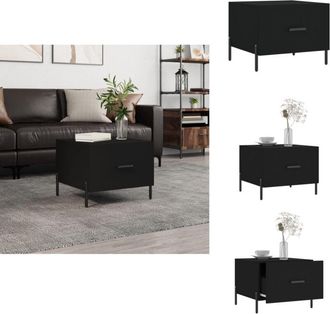 vidaXL Table basse Noir 50x50x40 cm Bois dingénierie - Table Basse - Meuble Salon - Table Dappoint - Table Design - Mobilier Moderne