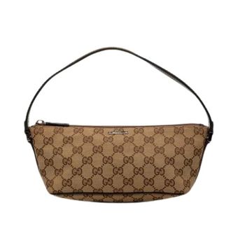 Gucci Sac bandouli&egrave;re en toile Pre-owned - Femme - Pre-owned - Beige - Taille: ONE Size