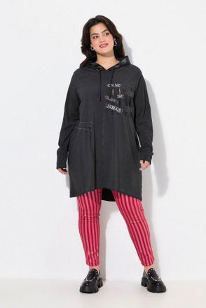 Angel Of Style Sweatshirt Long-Sweatshirt oversized Netz-Kapuze