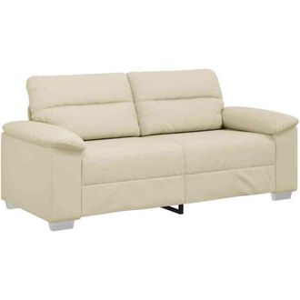 vidaXL 2-Sitzer-Sofa Creme 140 cm Kunstleder Vidaxl