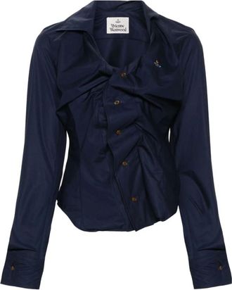 Vivienne Westwood Femme, Blouses et Chemises, Bleu, Taille: 40 FR Top