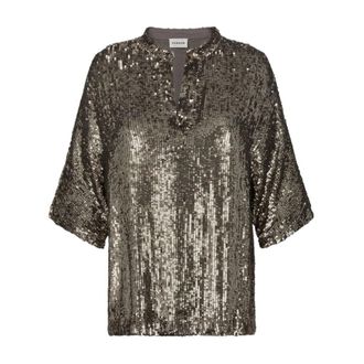 P.A.R.O.S.H. Graues T-Shirt und Polo-Shirt - - Blouses & Shirts - Damen - Grau - S