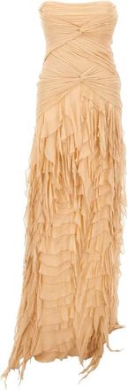 Blumarine Femme, Robes, Rose, Taille: 36 FR Robe Longue Maxi Drap&eacute;e