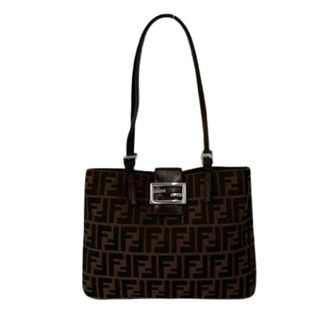 Fendi Pre-owned Zucca Canvas Leather Tote Bag - - Pre-owned - Damen - Braun - ONE SIZE