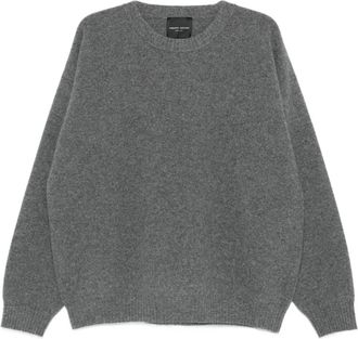 Roberto Collina pull en cachemire à col rond - Gris