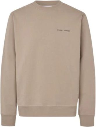 Sams&oslash;e & Sams&oslash;e Homme, Sweatshirts et sweats &agrave; capuche, Gris, Taille: S Elephant Skin Crew Neck Top
