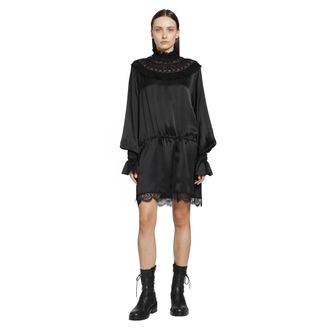 Ann Demeulemeester Armida Ruffle Collar Mini Dress