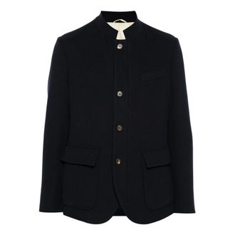 Eleventy Veste en laine bleu nuit - Homme - Vestes - Bleu - Taille: XL