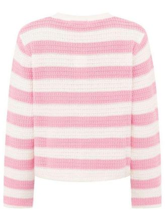 Zwillingsherz Strickjacke Strickjacke mit goldenen Kn&ouml;pfen