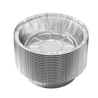 Generico Luftfritteuse Beschichtungen: Set aus Aluminiumfolie, runde Bl&auml;tter f&uuml;r robuste Dampfk&ouml;rbe, hitzebest&auml;ndige Einweg-K&uuml;cheneins&auml;tze, Zubeh&ouml;r