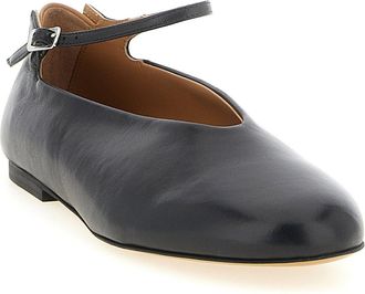 Jil Sander Elyss Flat - Black