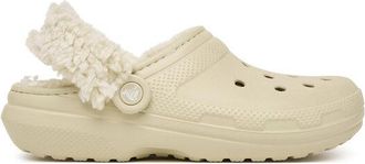 Crocs Pantoletten Classic Fleece Lined Clog Quartz 211396 Beige