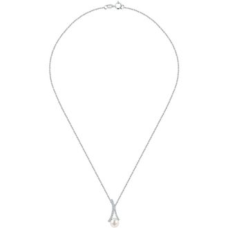 Cleor Collier en argent 925/1000 et zircon