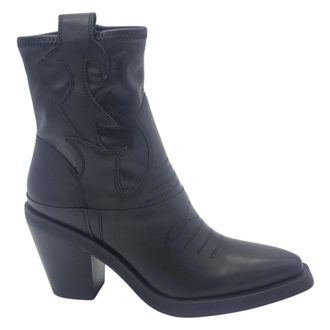 Ash Ash, Femme, Chaussures, Noir, Taille: 40 EU &Eacute;l&eacute;gante Botte de Cowboy