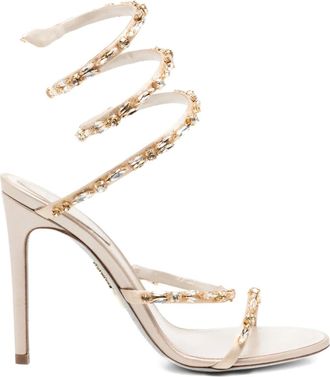 Rene Caovilla Cleo Sandalen 105mm - Nude