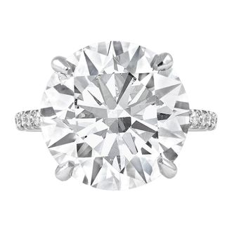 Verde 6ct IGI Certified Lab Grown Round Brilliant Cut Diamond Ring