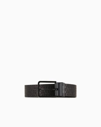 A|X Armani Exchange Mens Embossed allover print Black One Size