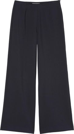 Marc O'Polo Damen Stoffhose mit hohem Bund Wide Fit, Blau (Thunder Blue), 36